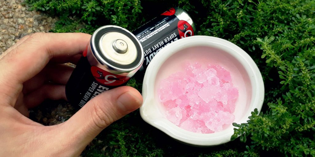 Making Pink Manganese Sulfate from Batteries - Crystalverse